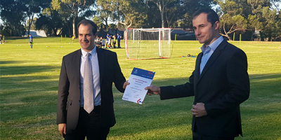 In Pictures: UniSA Football Club receives grant for new equipment ...